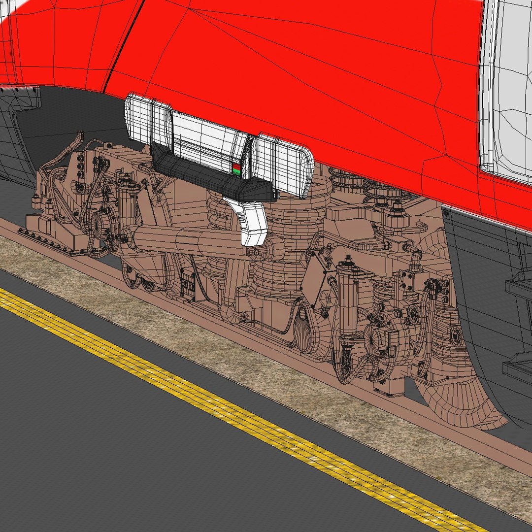 etr train 3d model