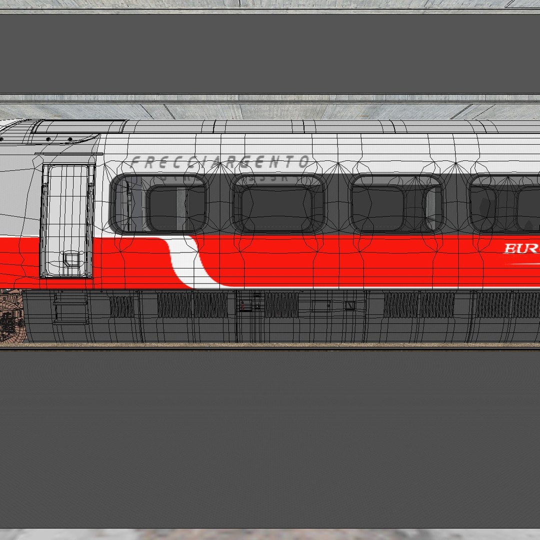 etr train 3d model