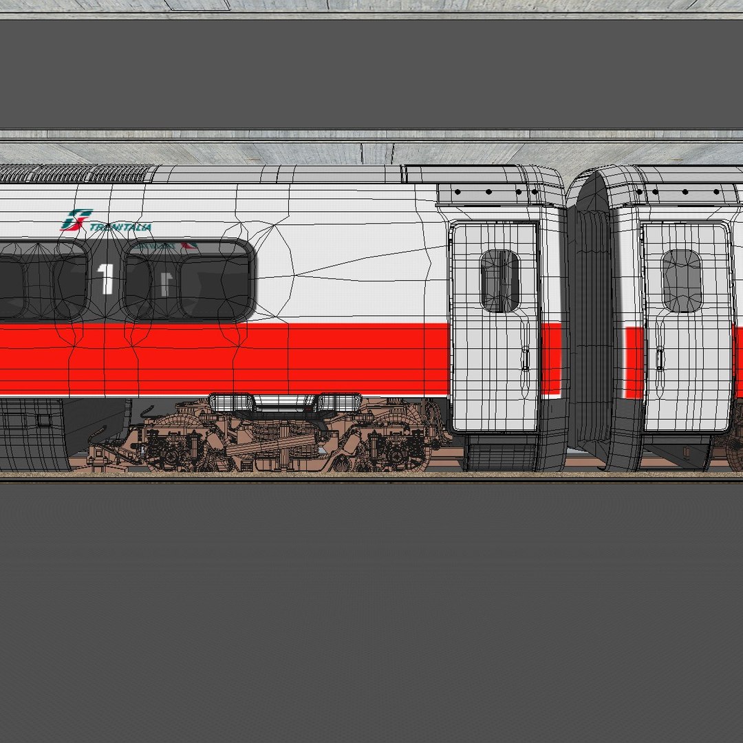 etr train 3d model