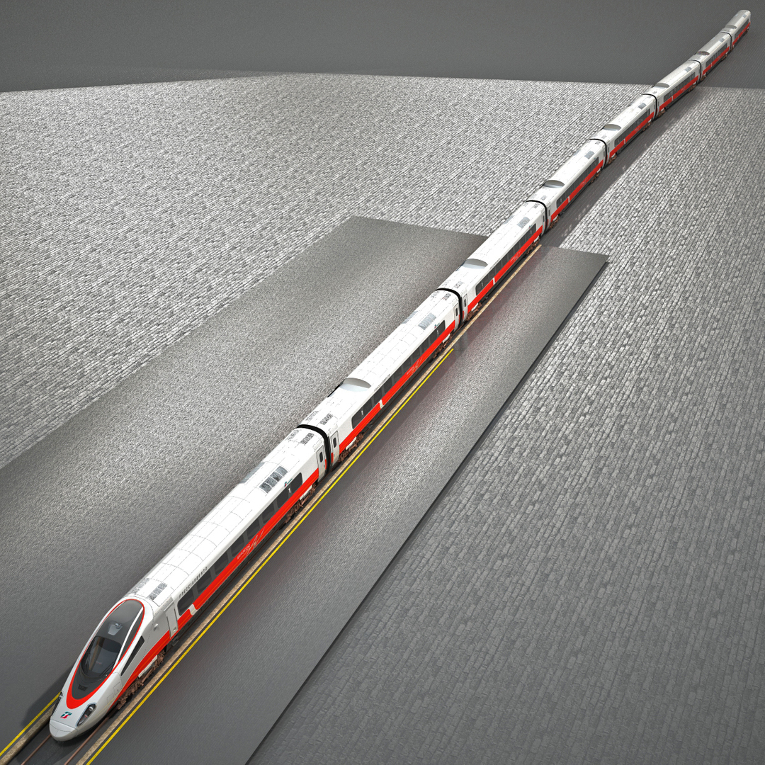 etr train 3d model