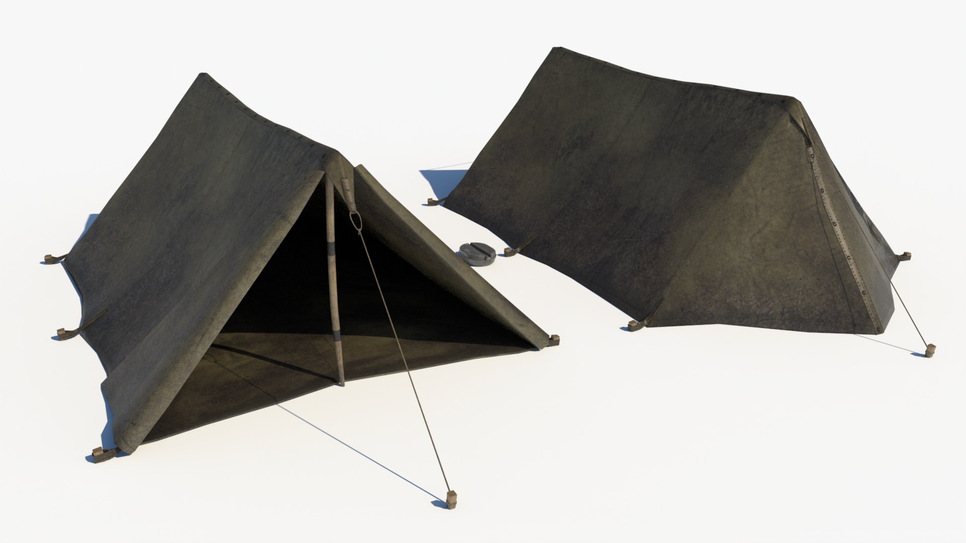 3D Detailed Military Tent model - TurboSquid 1844298