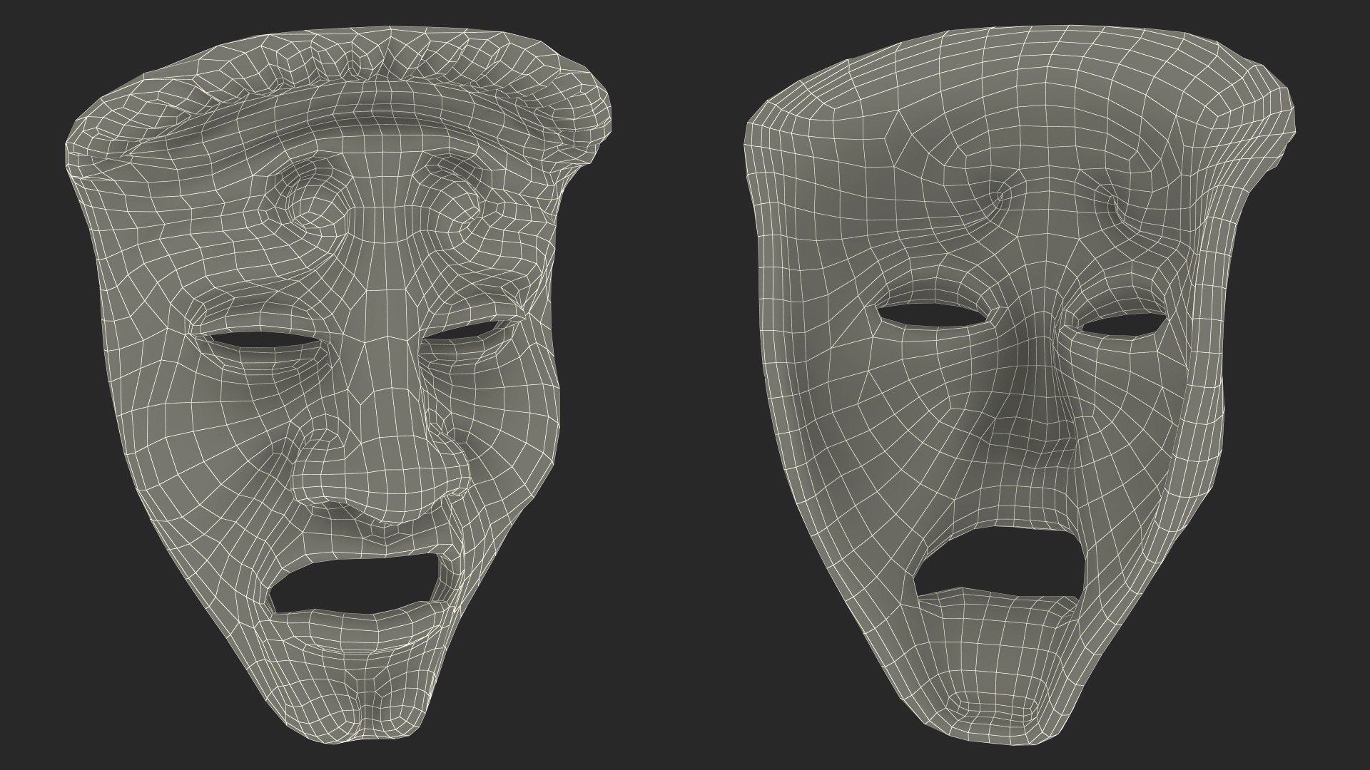 Drama Mask 3D model - TurboSquid 2092951