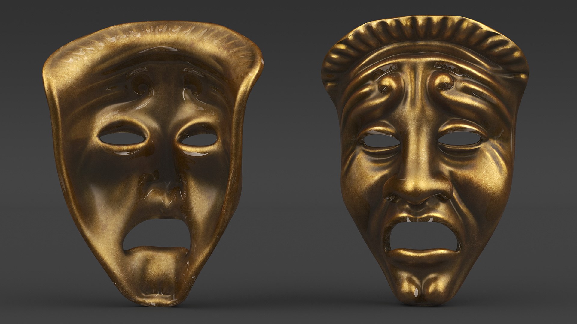 Drama Mask 3D Model - TurboSquid 2092951