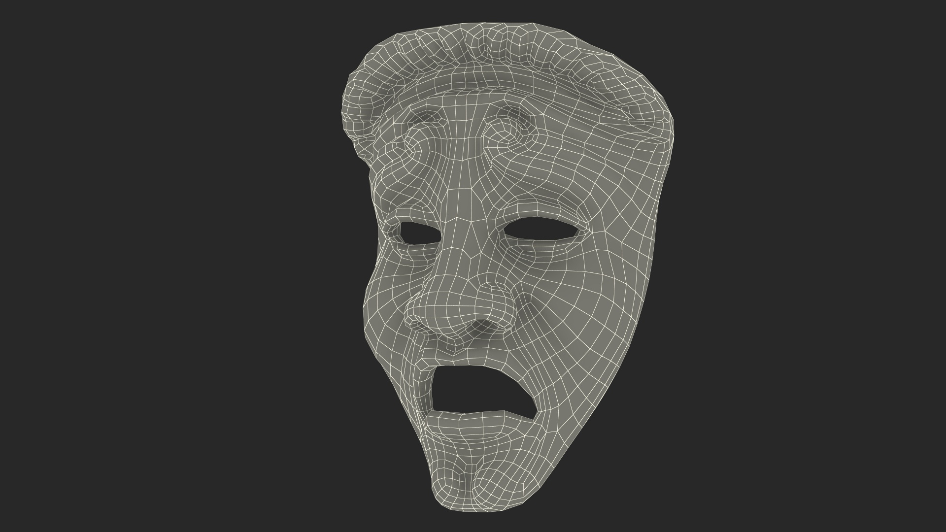 Drama Mask 3D Model - TurboSquid 2092951