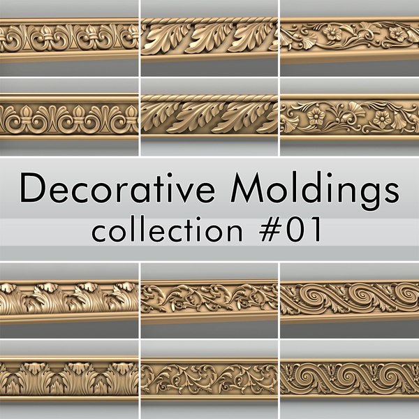 Decorative molding model - TurboSquid 1377455