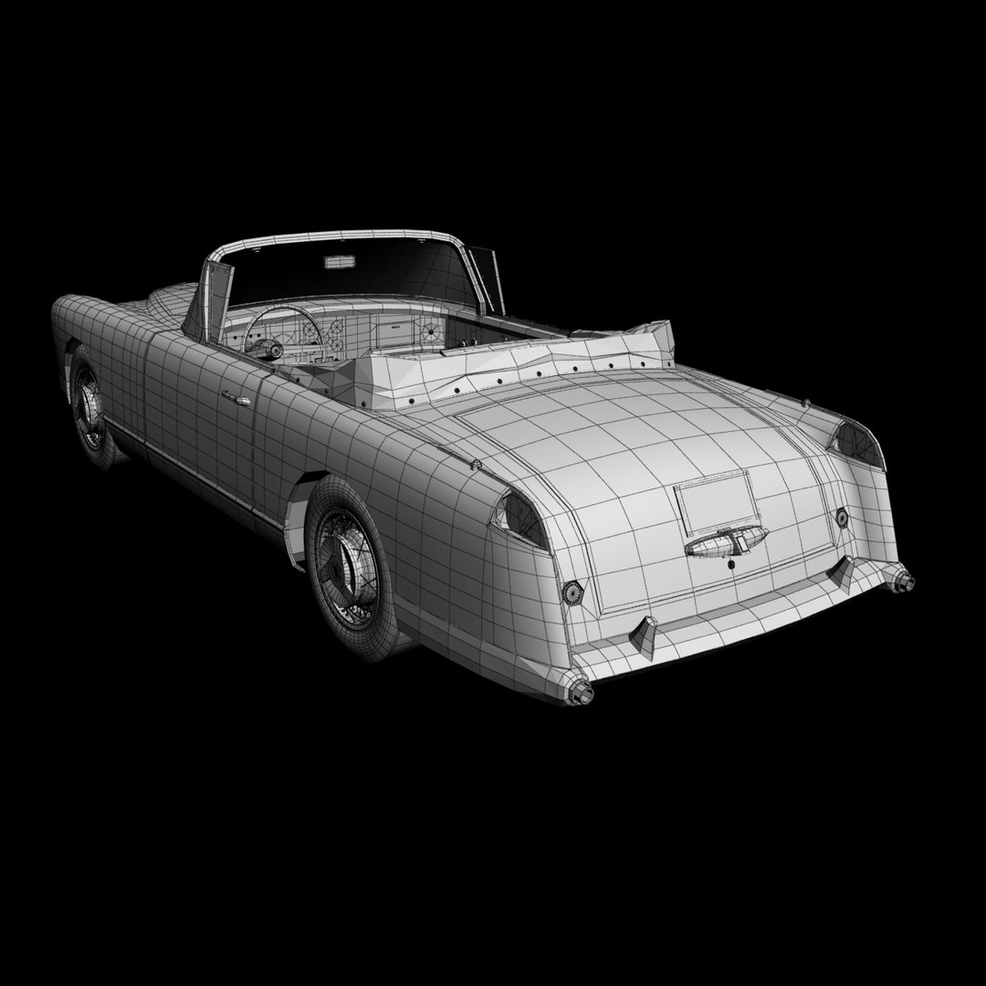 1956 facel vega fv2b model - TurboSquid 1569587