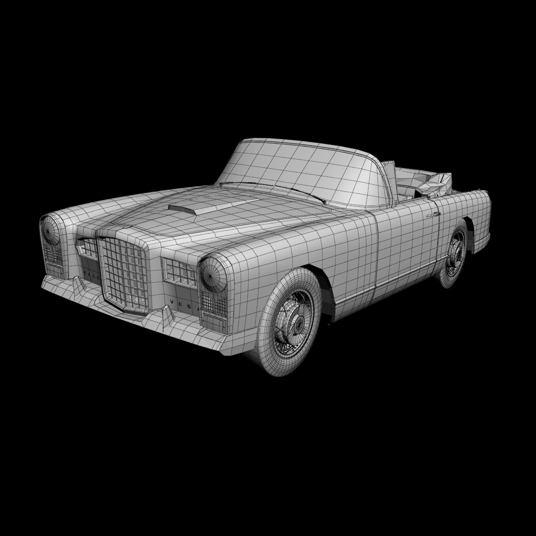 1956 facel vega fv2b model - TurboSquid 1569587