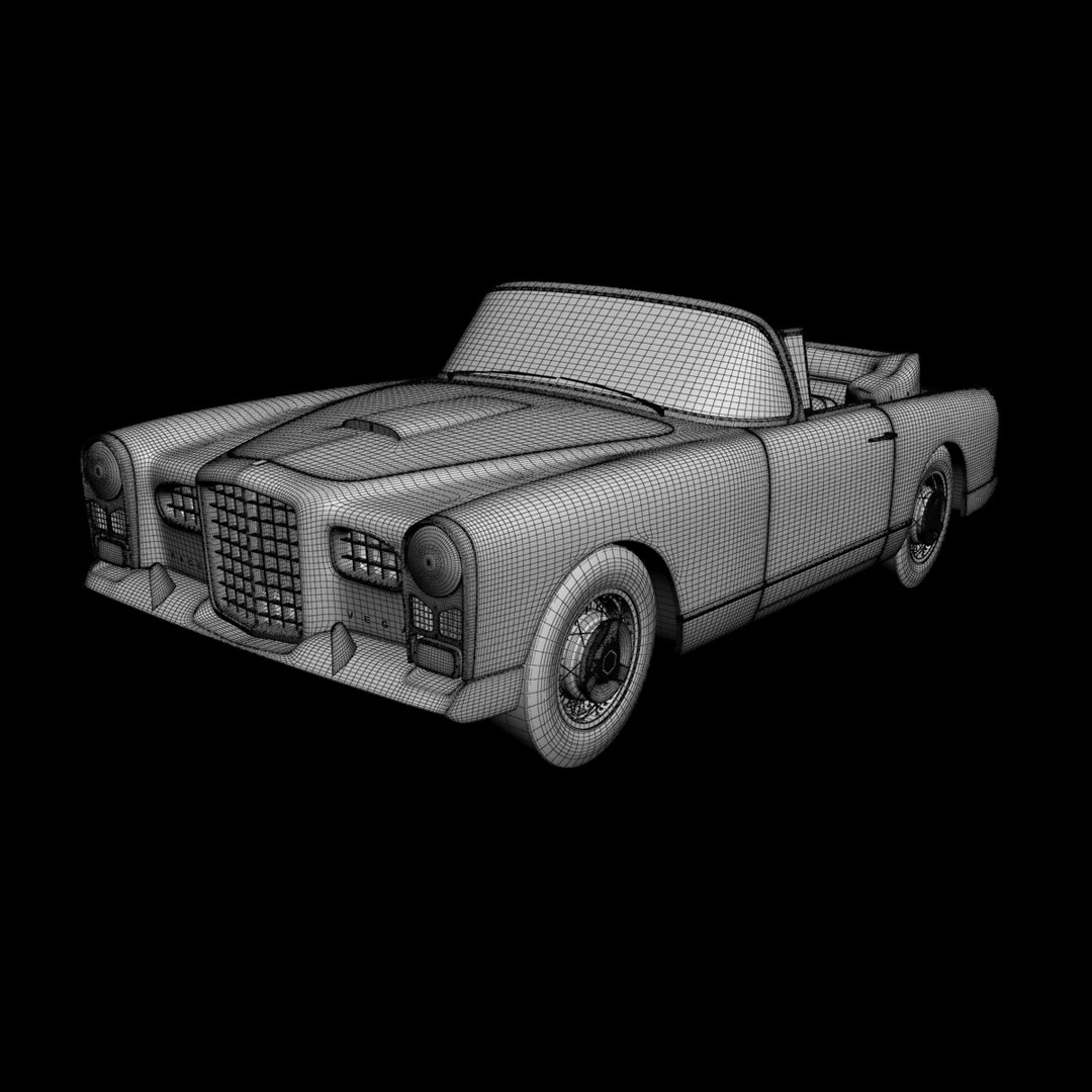 1956 facel vega fv2b model - TurboSquid 1569587