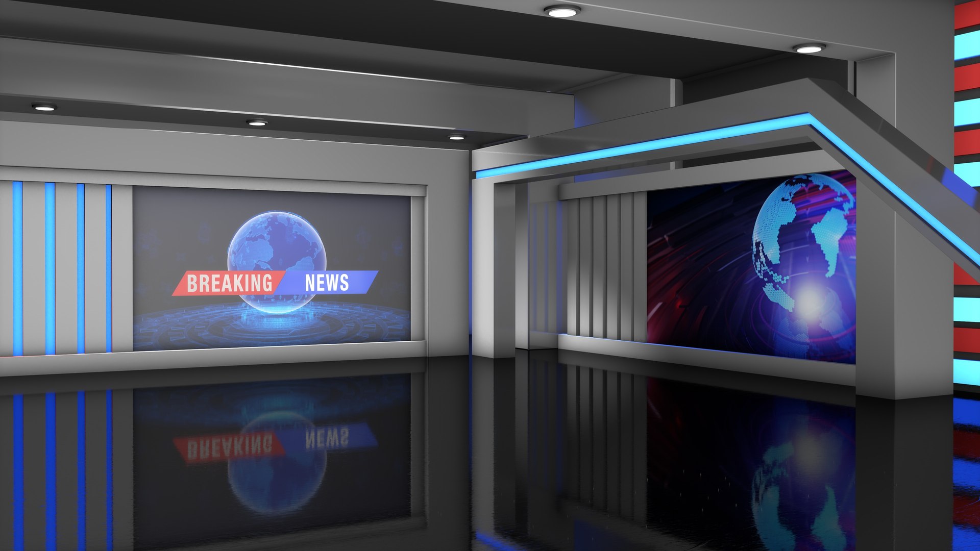 3D Virtual Studio Set 90 - TurboSquid 1871550