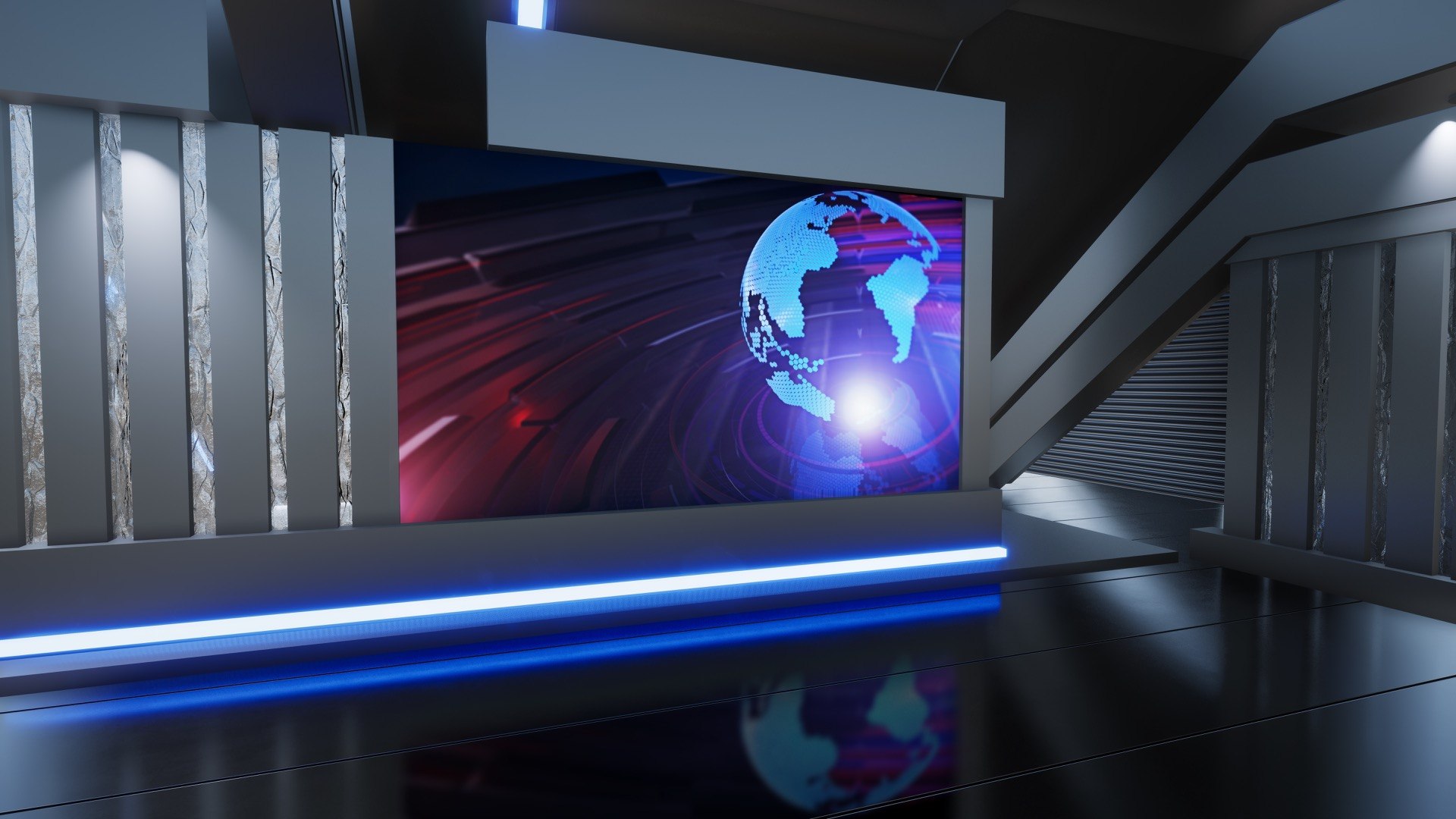 3D Virtual Studio Set 90 - TurboSquid 1871550