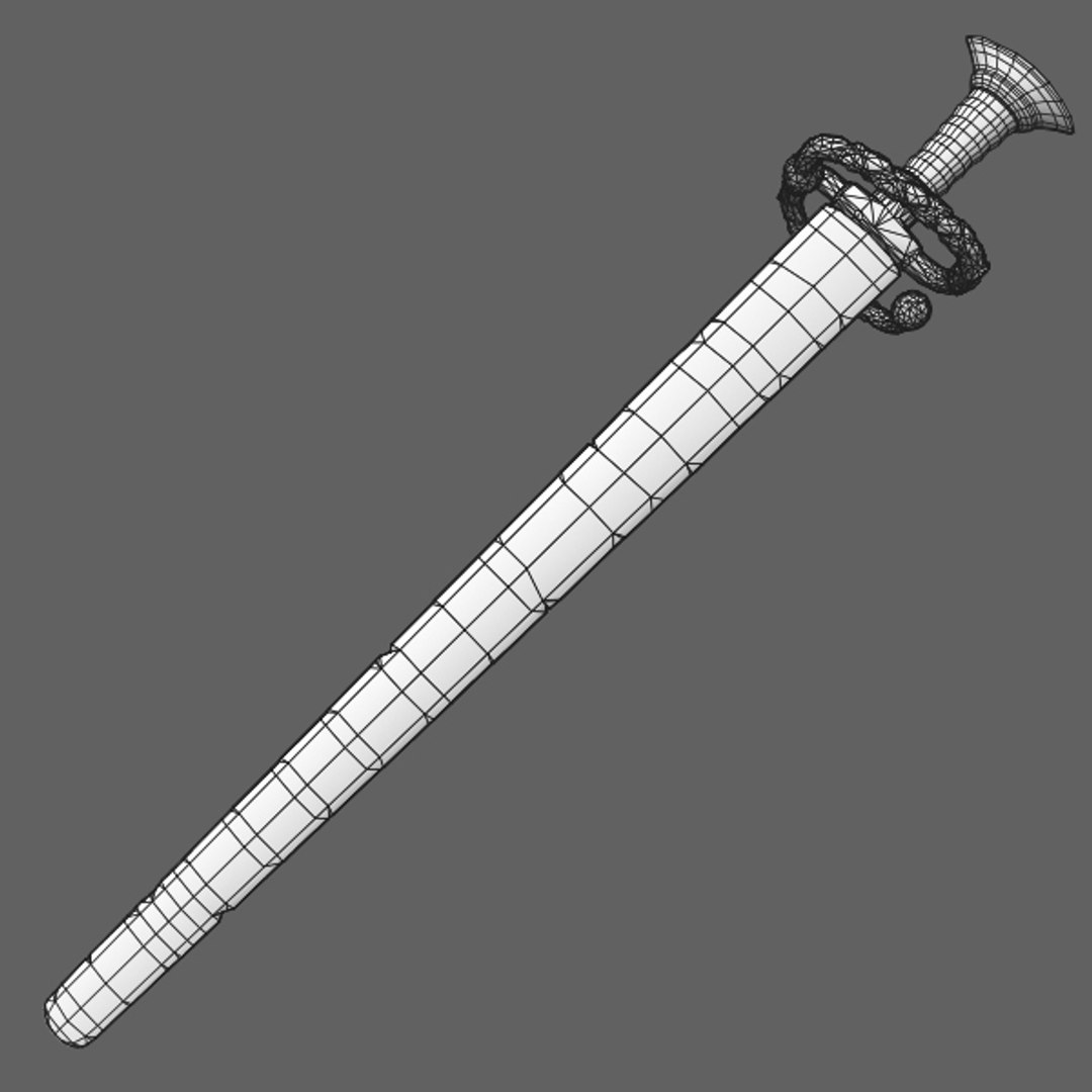 3d Medieval Sword Katzbalger Model