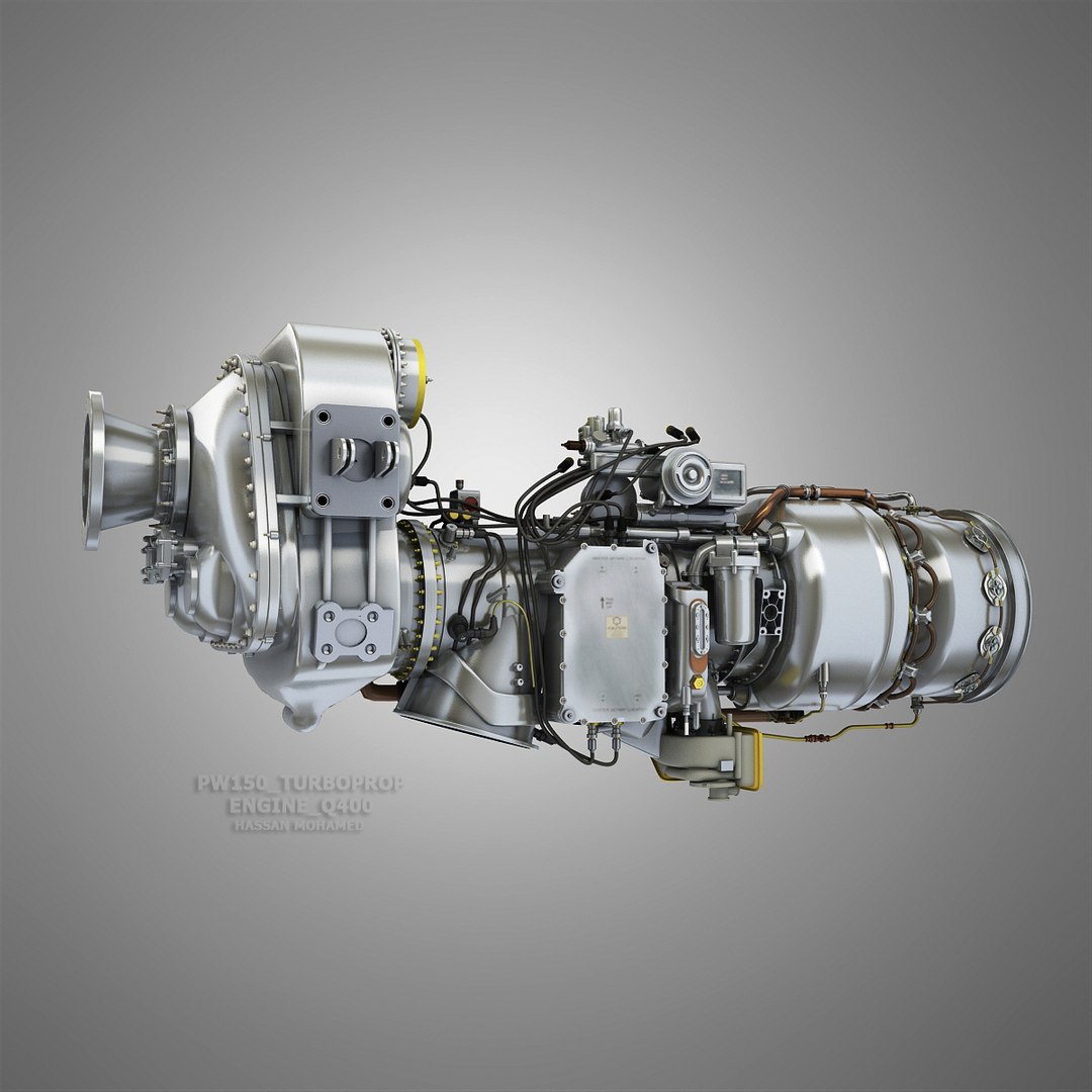 3d Pw150 Turboprop Engine