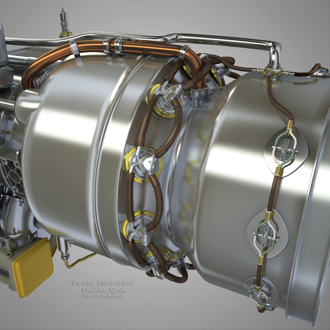3d Pw150 Turboprop Engine