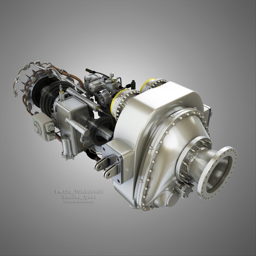 3d Pw150 Turboprop Engine
