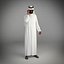 3d Arab Man Traditional Dubai