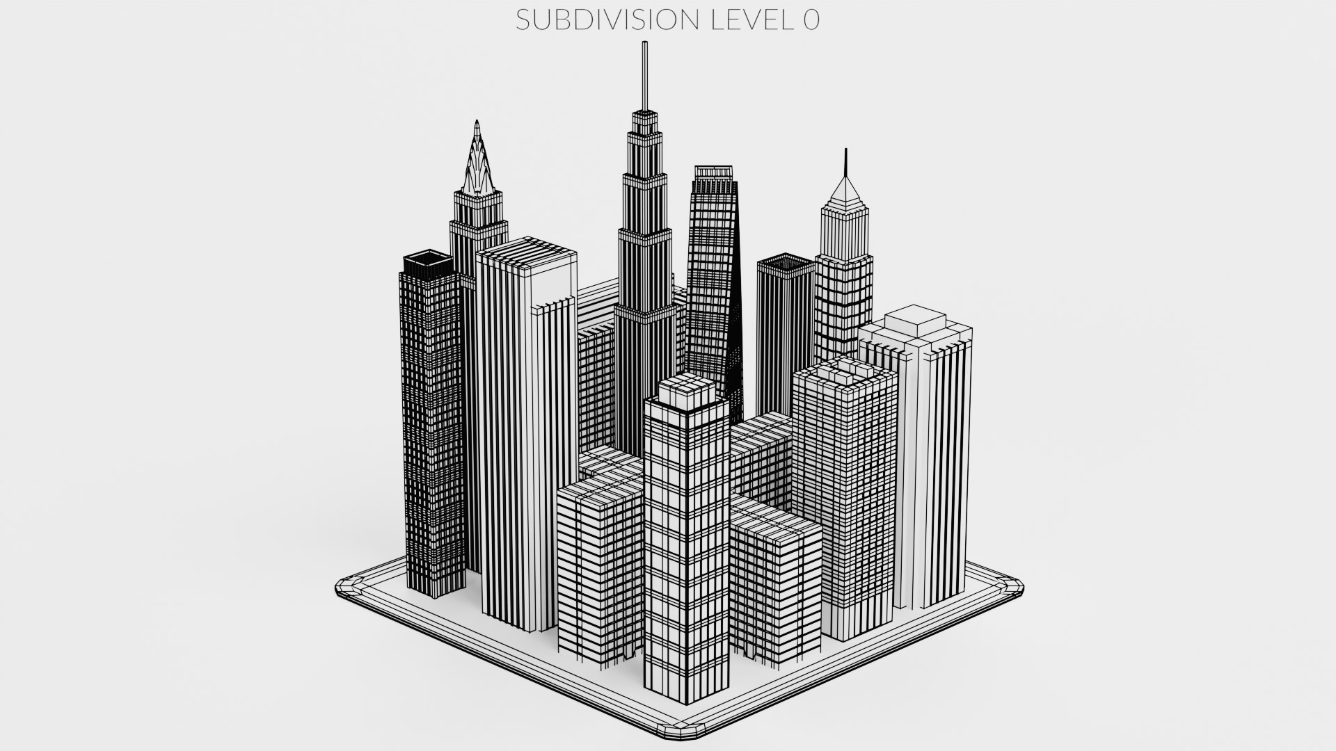 Paper City Block 3D Model - TurboSquid 2183932