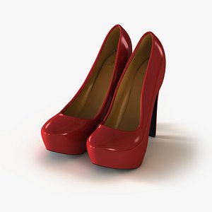 3d model shoes female foot