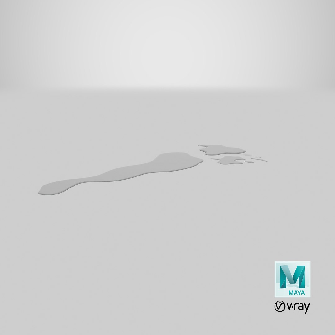 3D water puddles 04 - TurboSquid 1303663