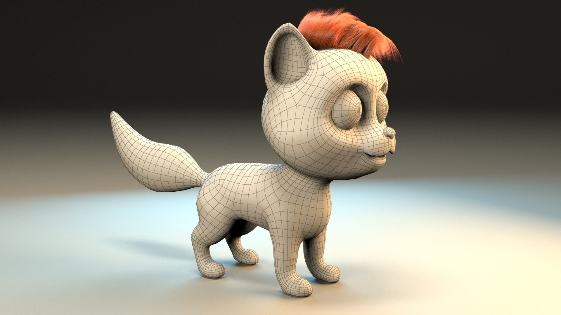 Cartoon Little Fox Model - TurboSquid 2192324