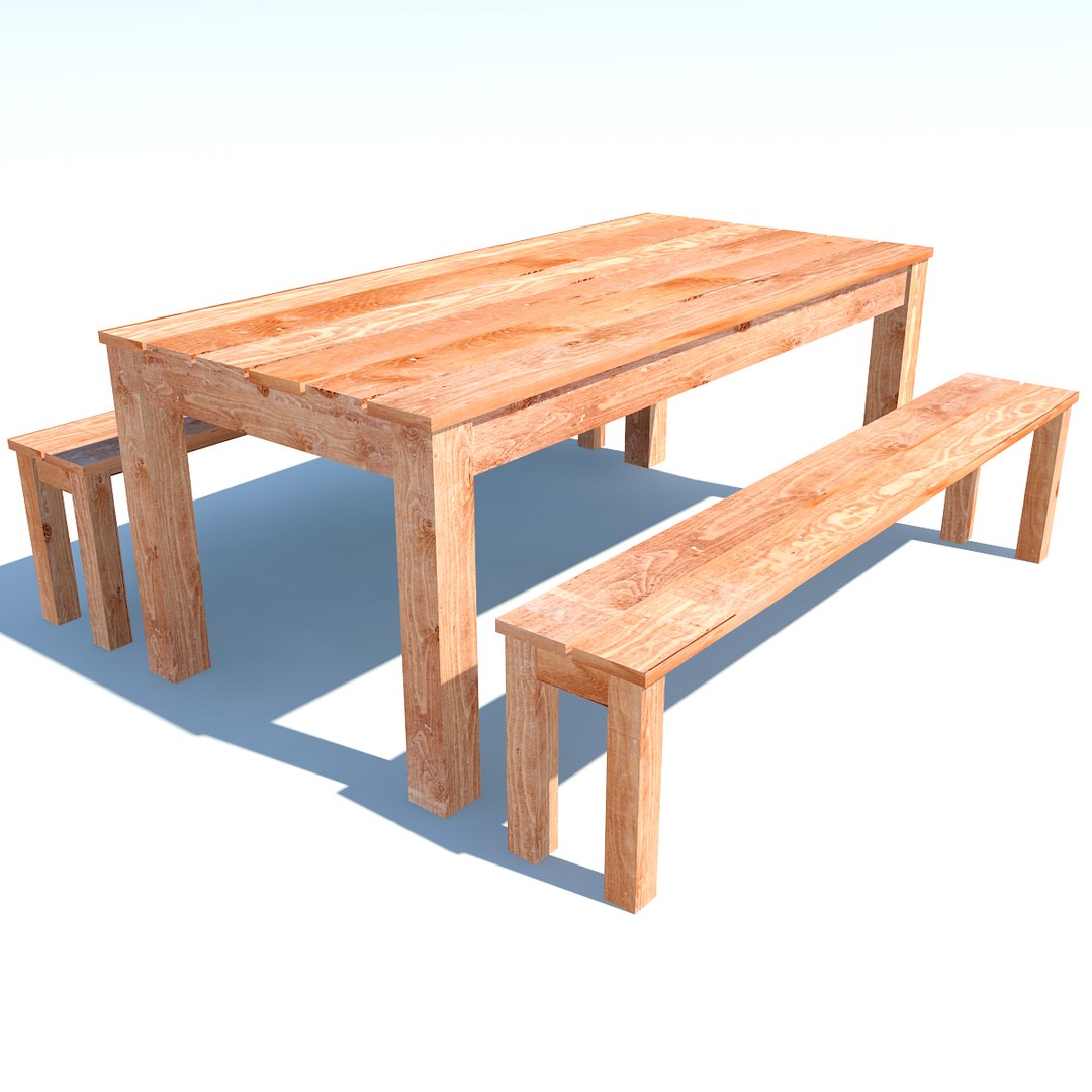 3d picnic table model