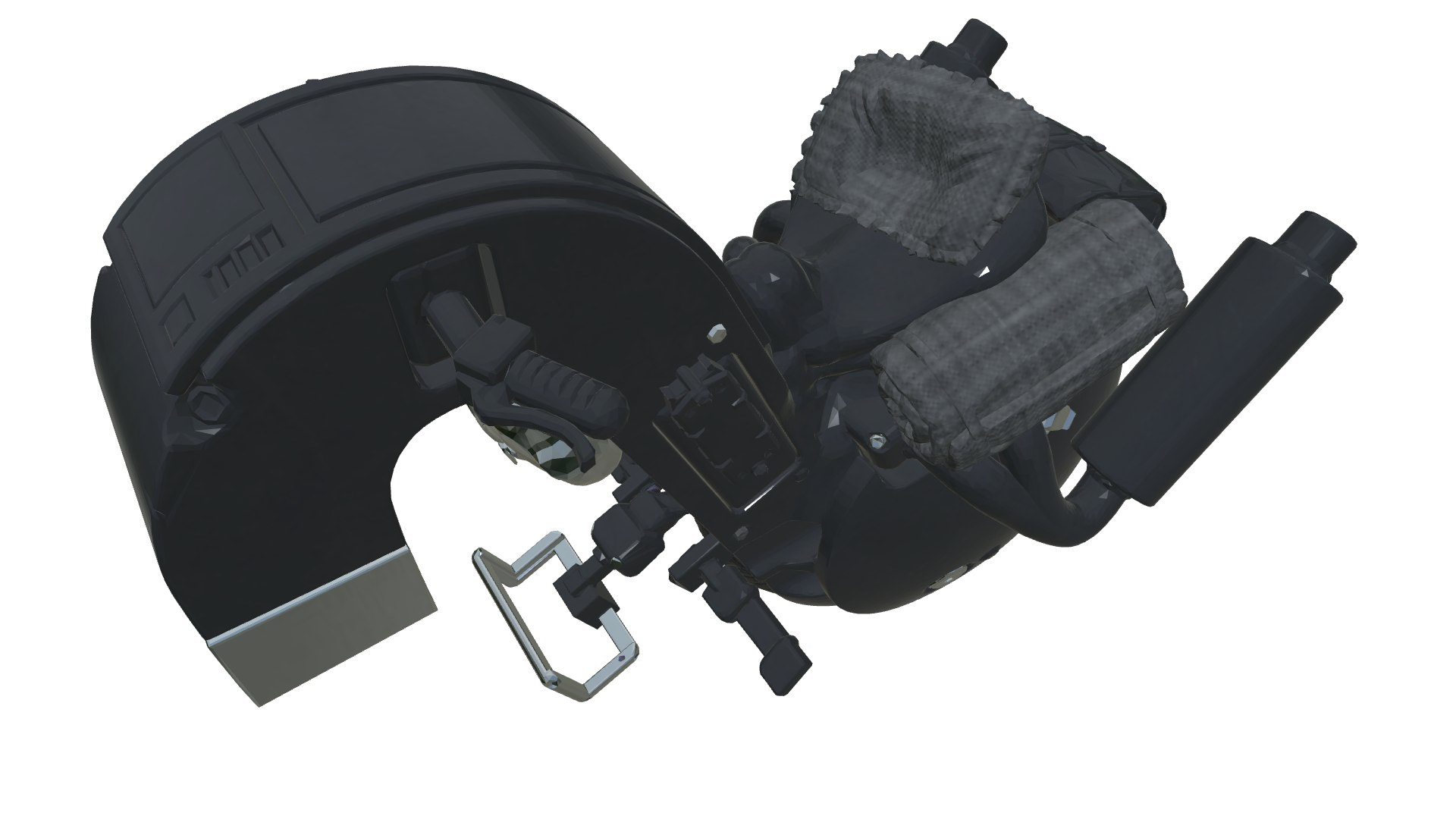 Futuristic Cyberpunk Motorcycle The Next-Gen Mono-Wheel Motorcycle 3D ...