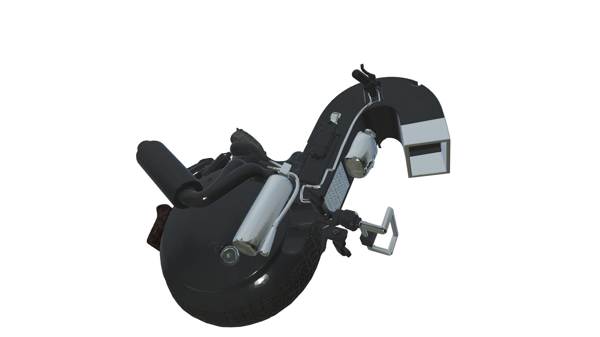 Futuristic Cyberpunk Motorcycle The Next-Gen Mono-Wheel Motorcycle 3D ...