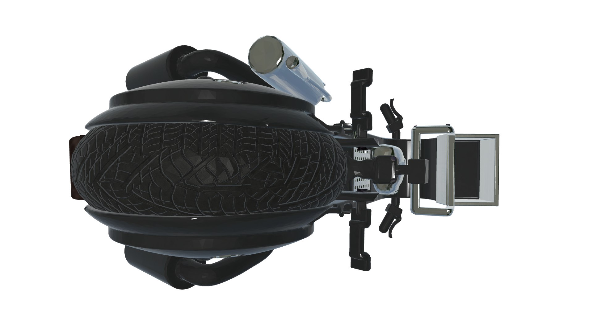 Futuristic Cyberpunk Motorcycle The Next-Gen Mono-Wheel Motorcycle 3D ...