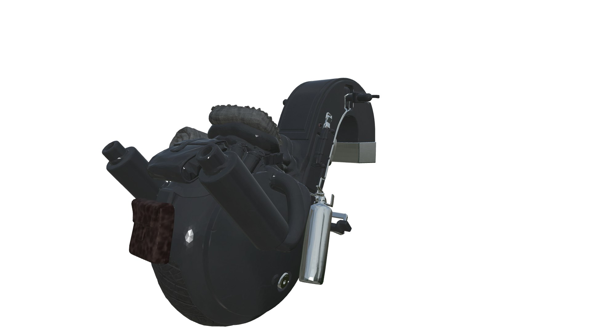 Futuristic Cyberpunk Motorcycle The Next-Gen Mono-Wheel Motorcycle 3D ...