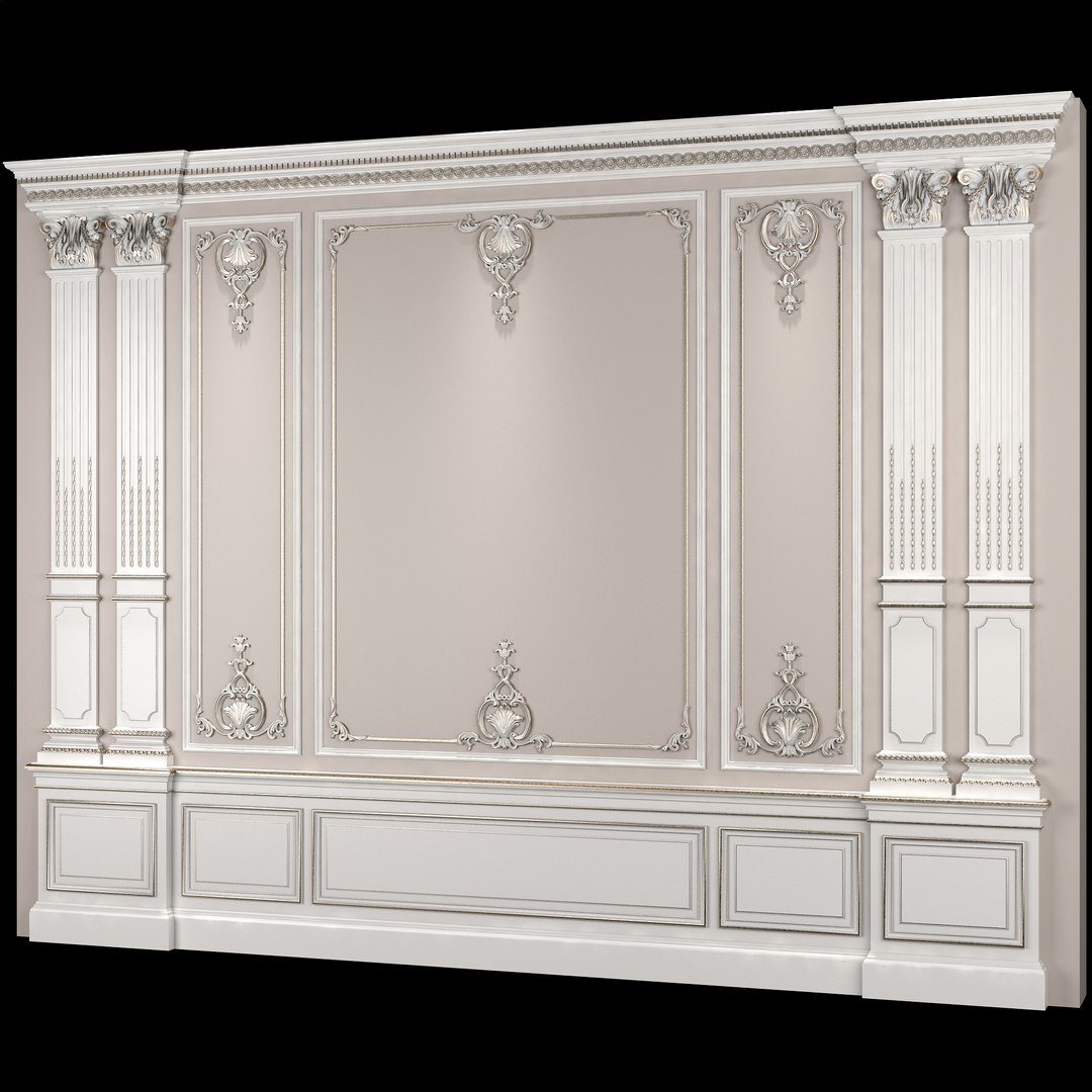 Classical Wall Decoration 3D Model - TurboSquid 1919898