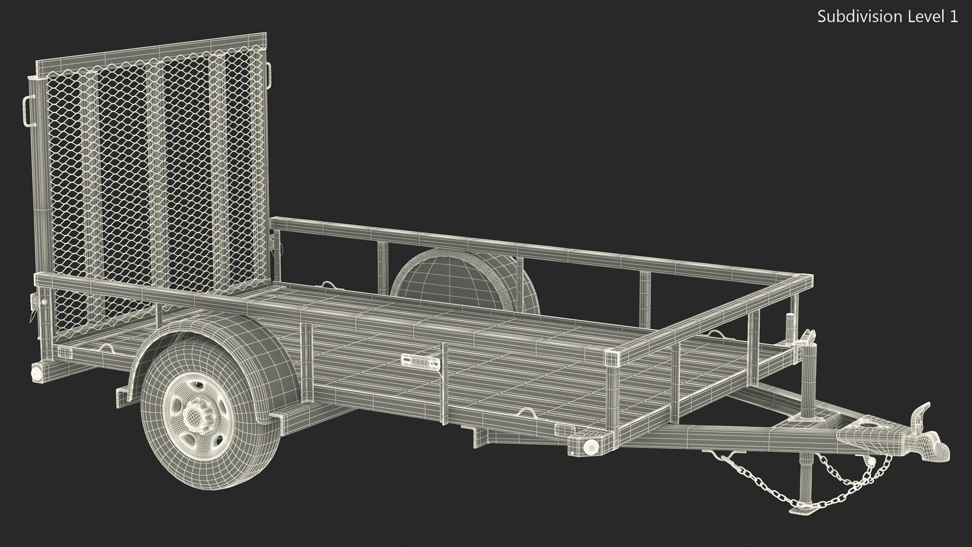 3D Utility Trailer model - TurboSquid 2088649