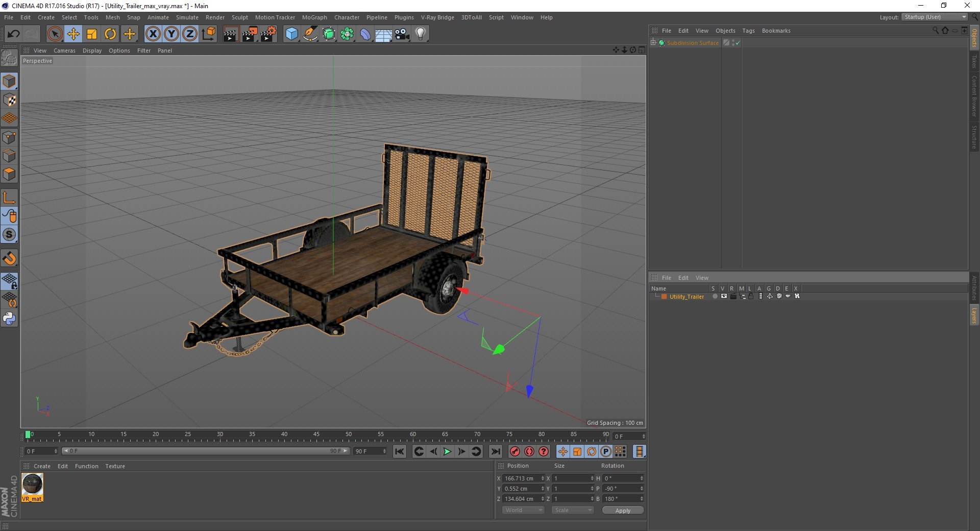 3D Utility Trailer model - TurboSquid 2088649