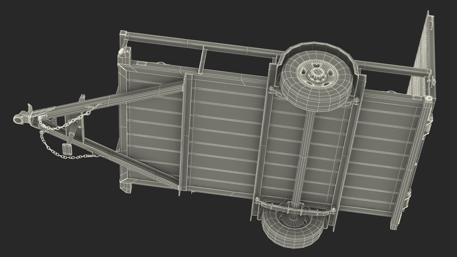 3D Utility Trailer model - TurboSquid 2088649