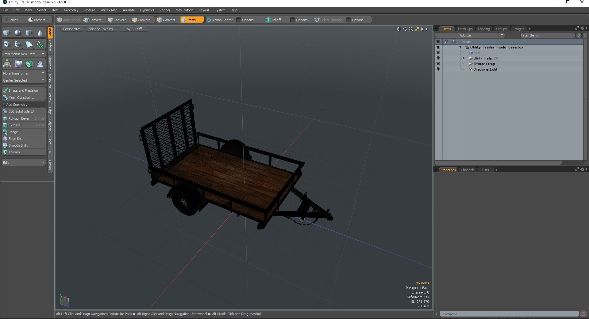3D Utility Trailer model - TurboSquid 2088649
