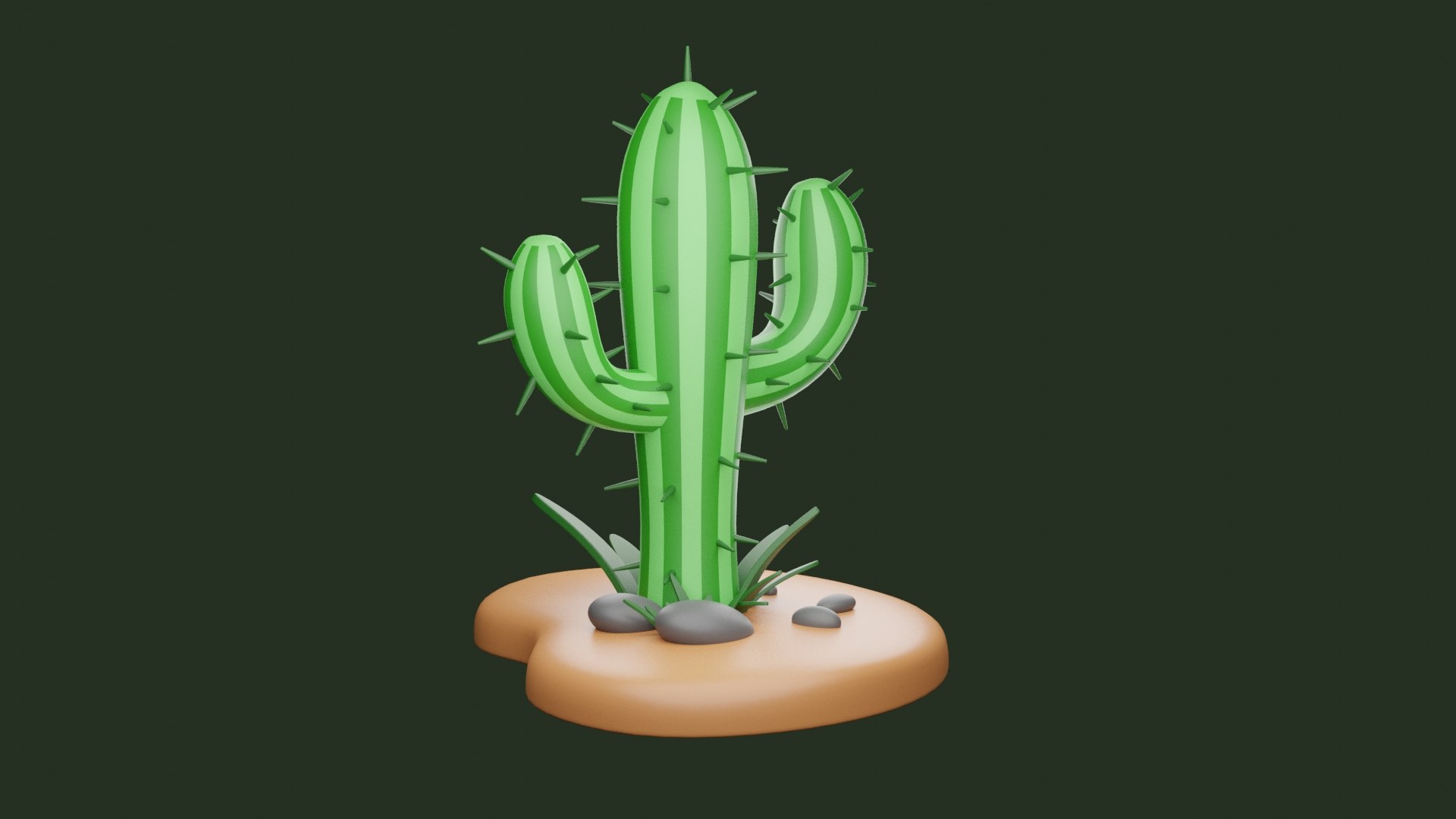 3D Cactus 3D Model Model - TurboSquid 2117687