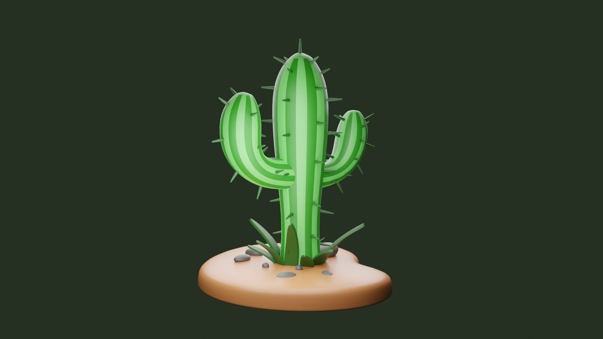 3D Cactus 3D Model Model - TurboSquid 2117687
