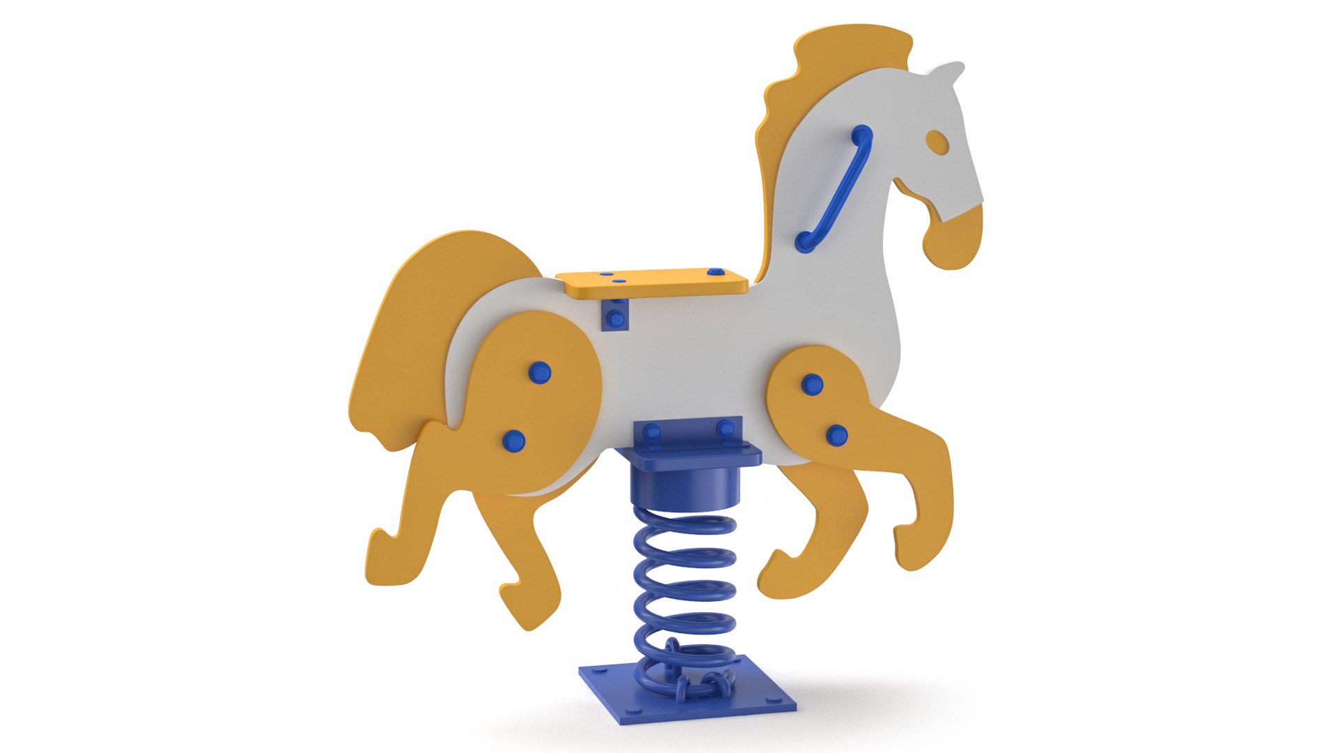 3D Playground Horse Springer 01 Model - TurboSquid 2145710