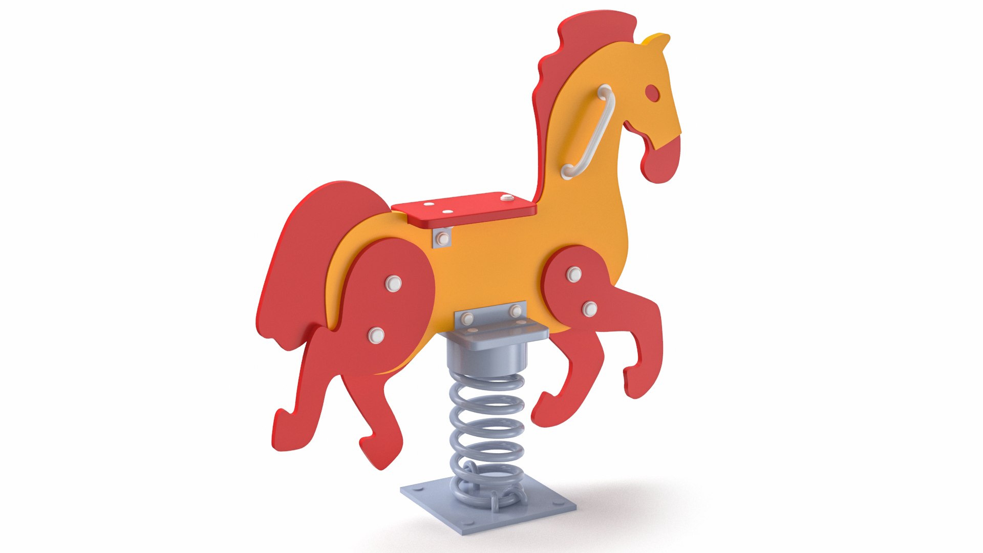 3D Playground Horse Springer 01 Model - TurboSquid 2145710