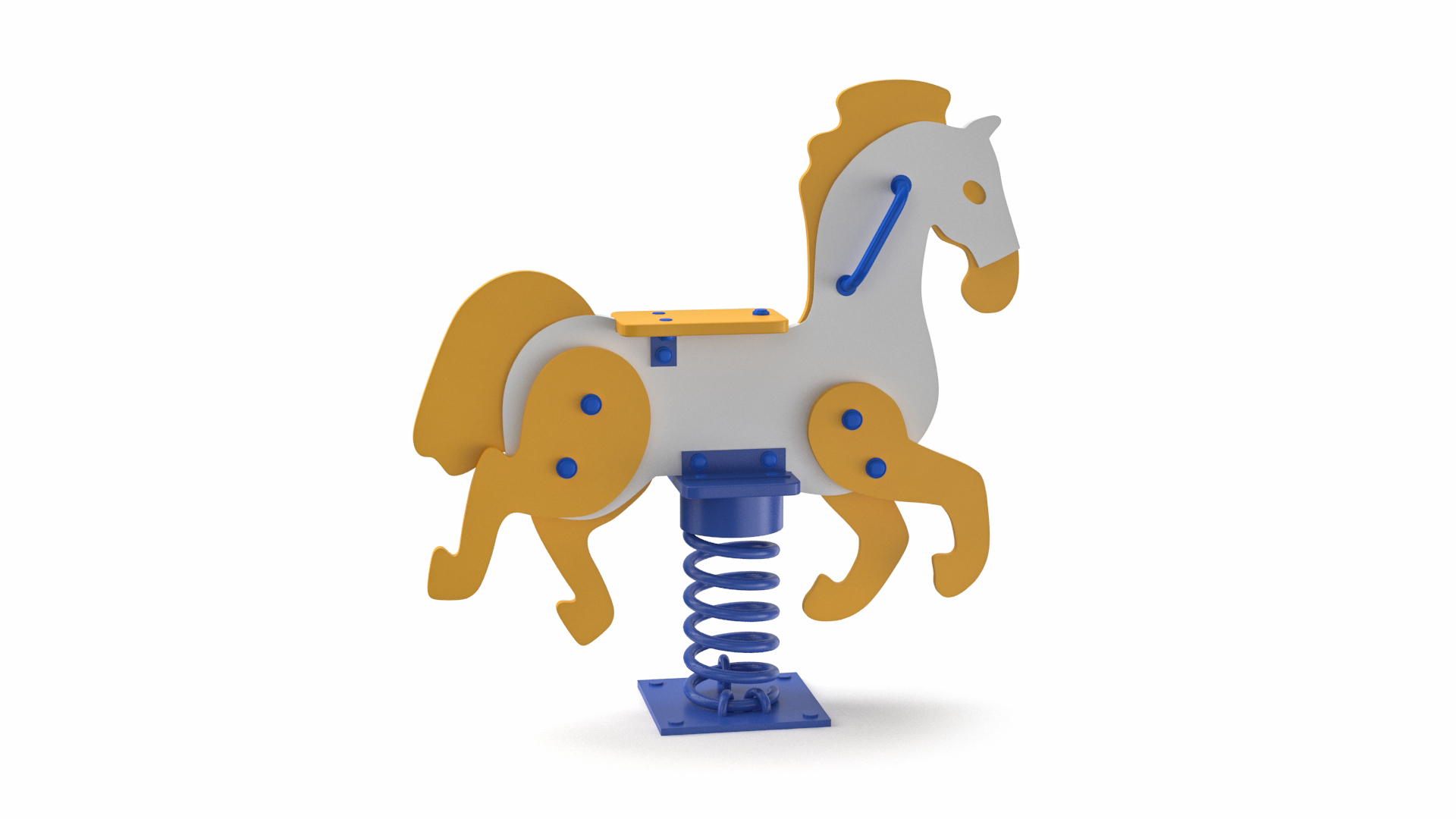 3D Playground Horse Springer 01 Model - TurboSquid 2145710
