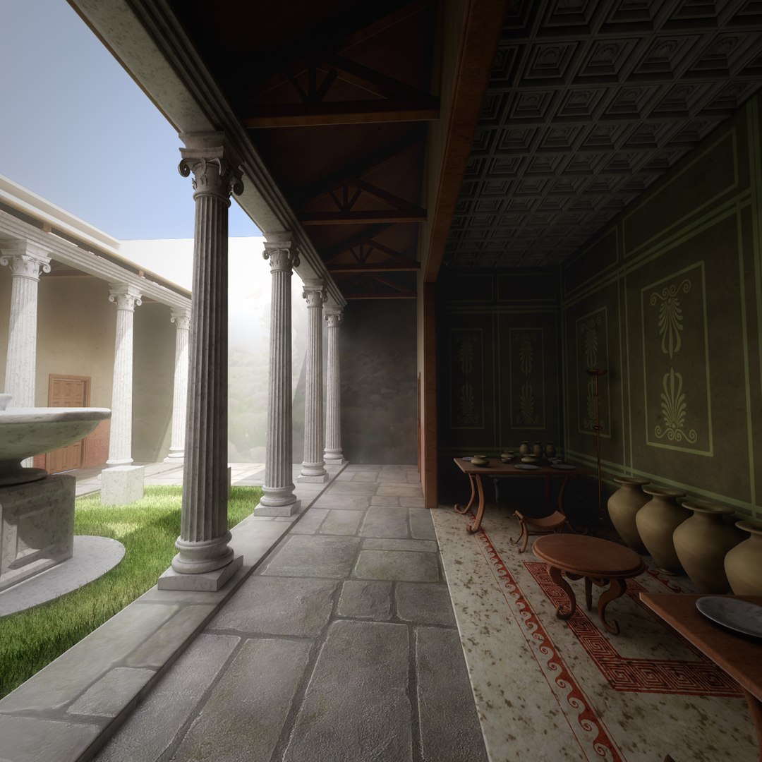 3D Interior Greek Villa - TurboSquid 1313651