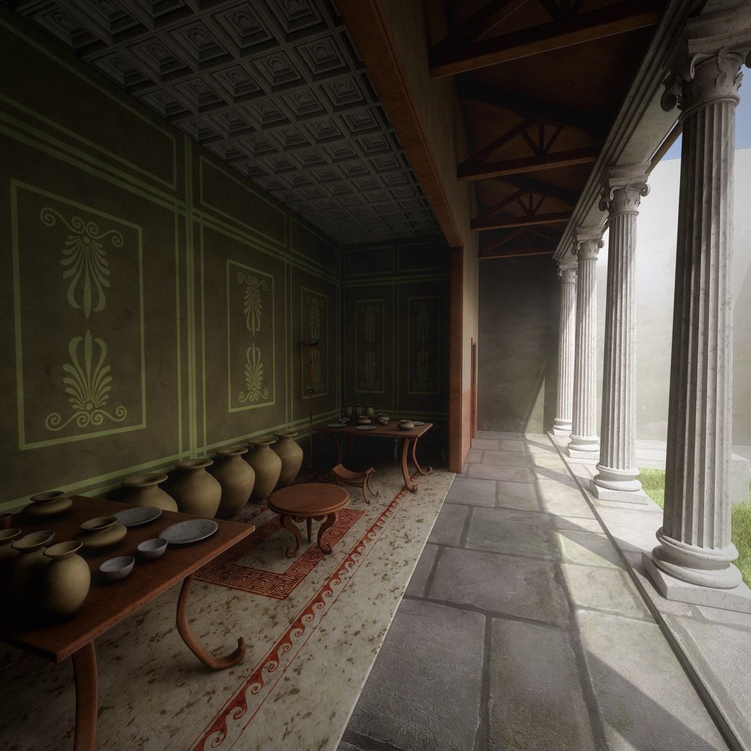 3D Interior Greek Villa - TurboSquid 1313651