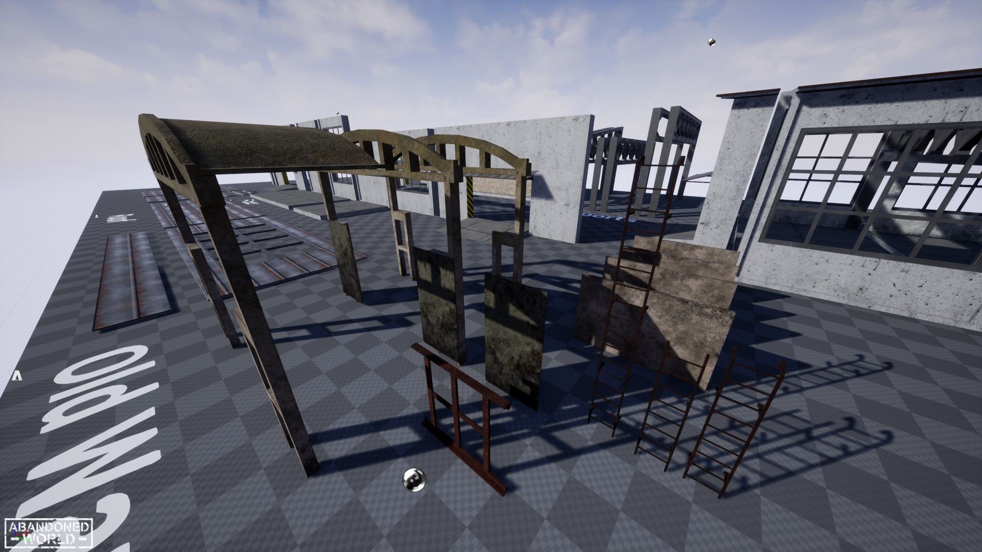 Modular Warehouse For UE4 Model - TurboSquid 1854426
