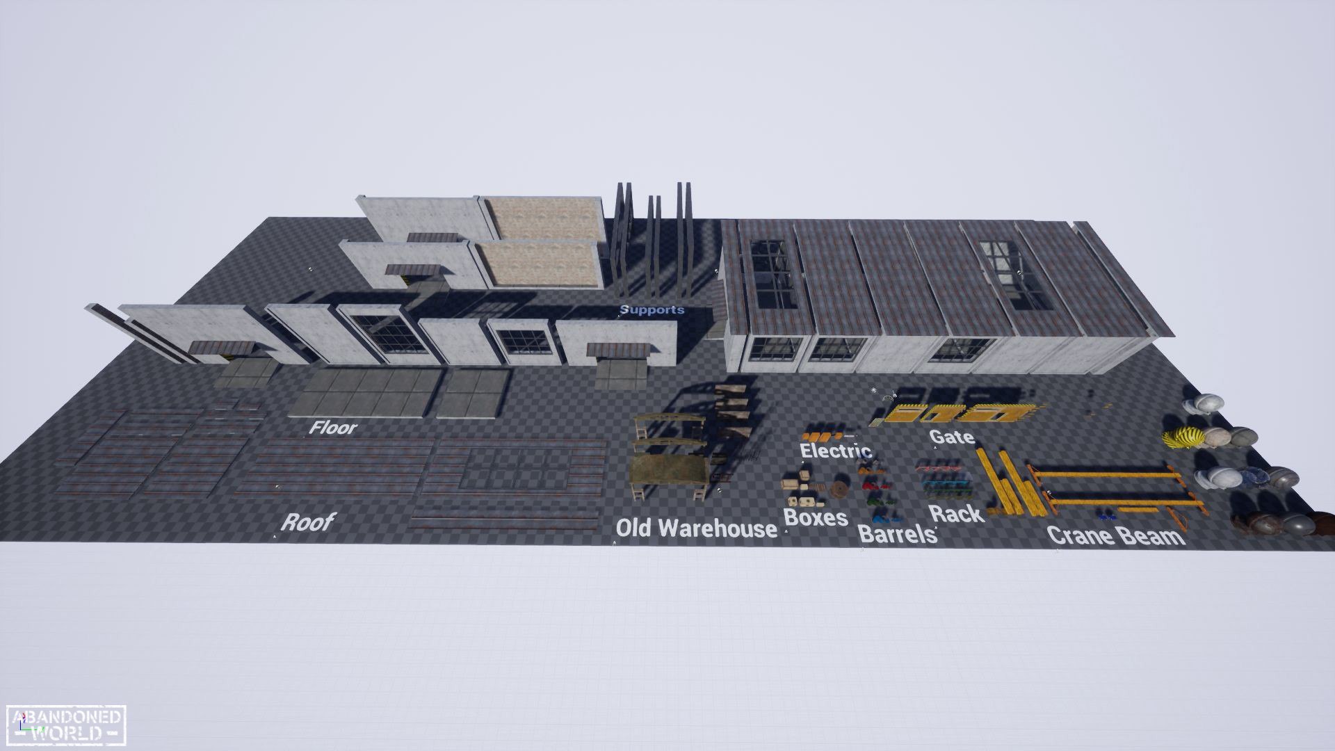 Modular Warehouse For UE4 Model - TurboSquid 1854426