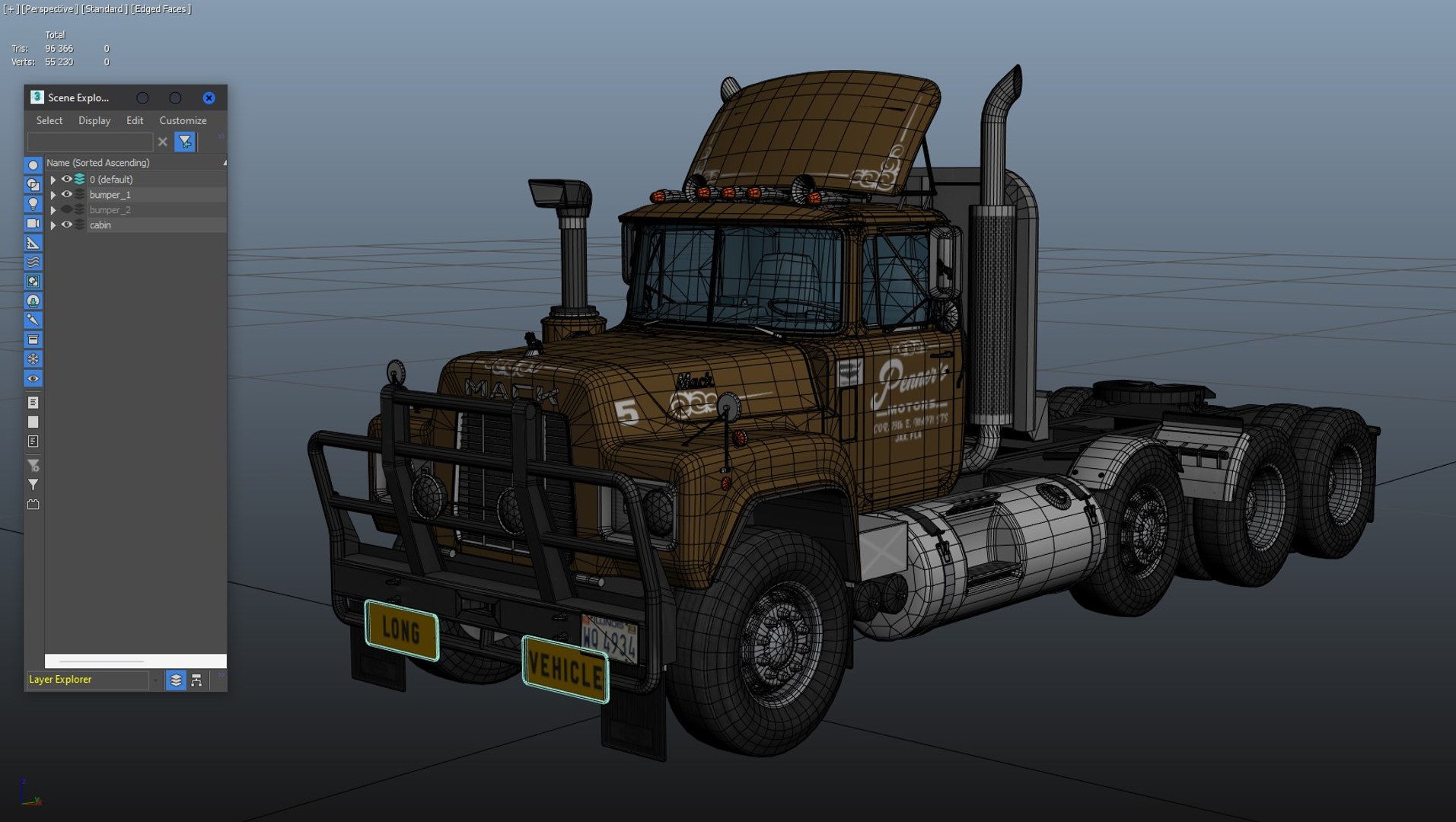 Mack R 1985 3D Model - TurboSquid 2088013