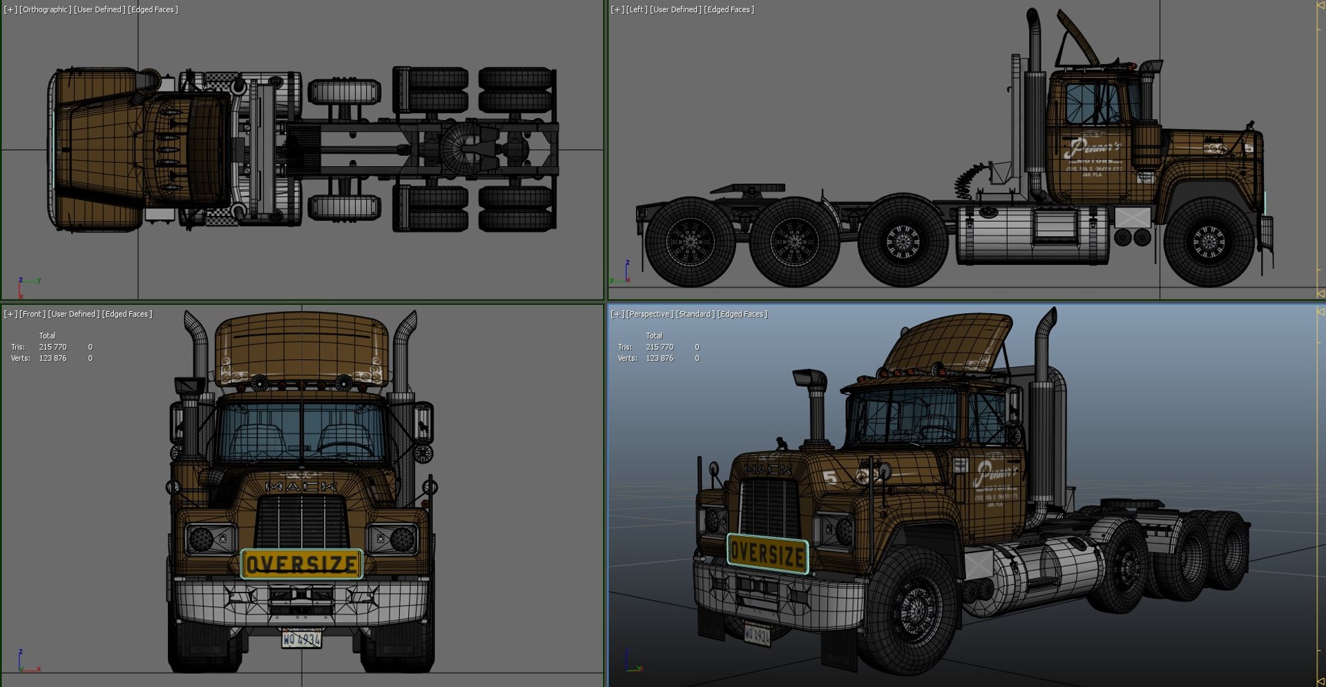 Mack R 1985 3D Model - TurboSquid 2088013