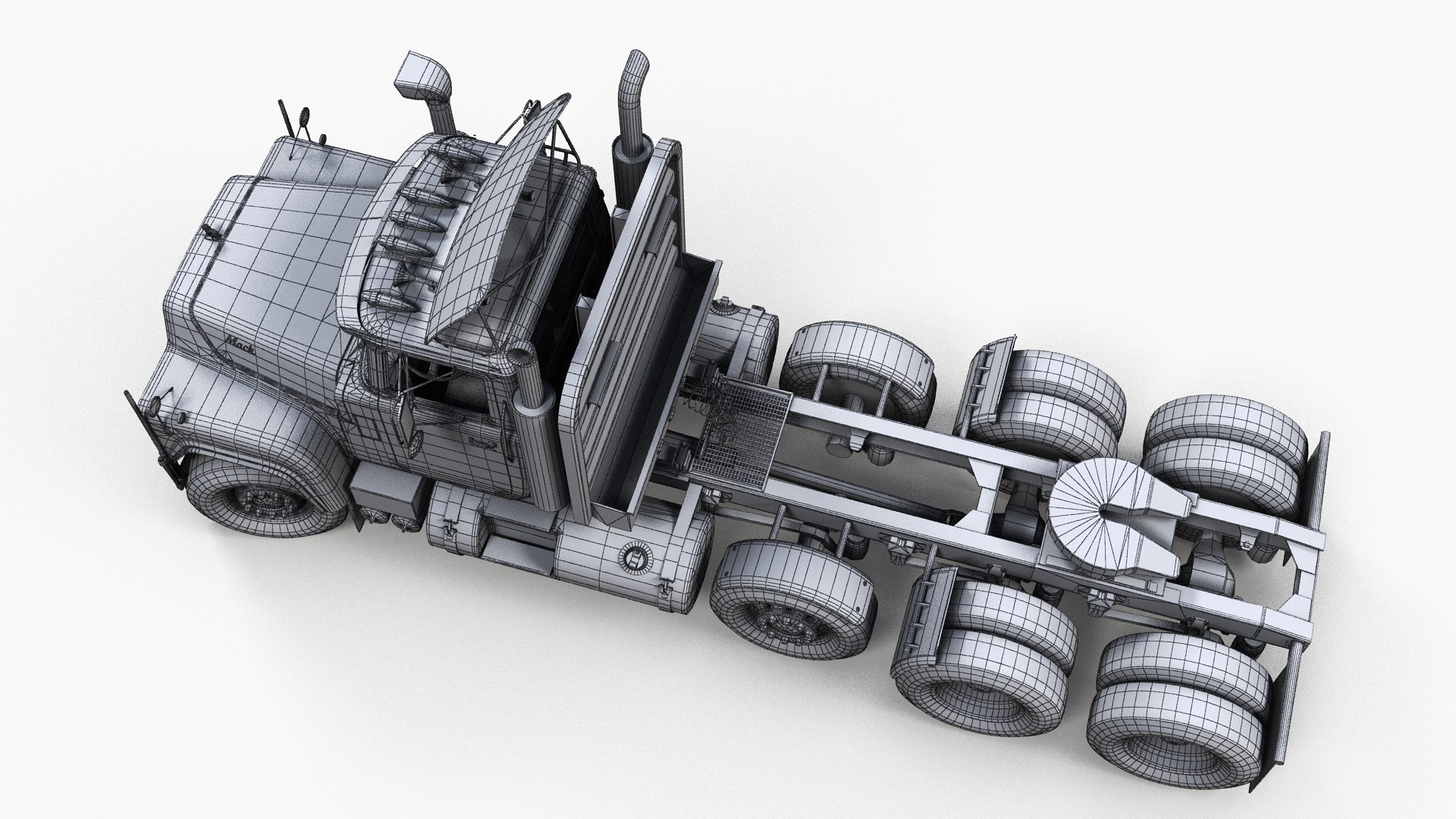 Mack R 1985 3D model - TurboSquid 2088013