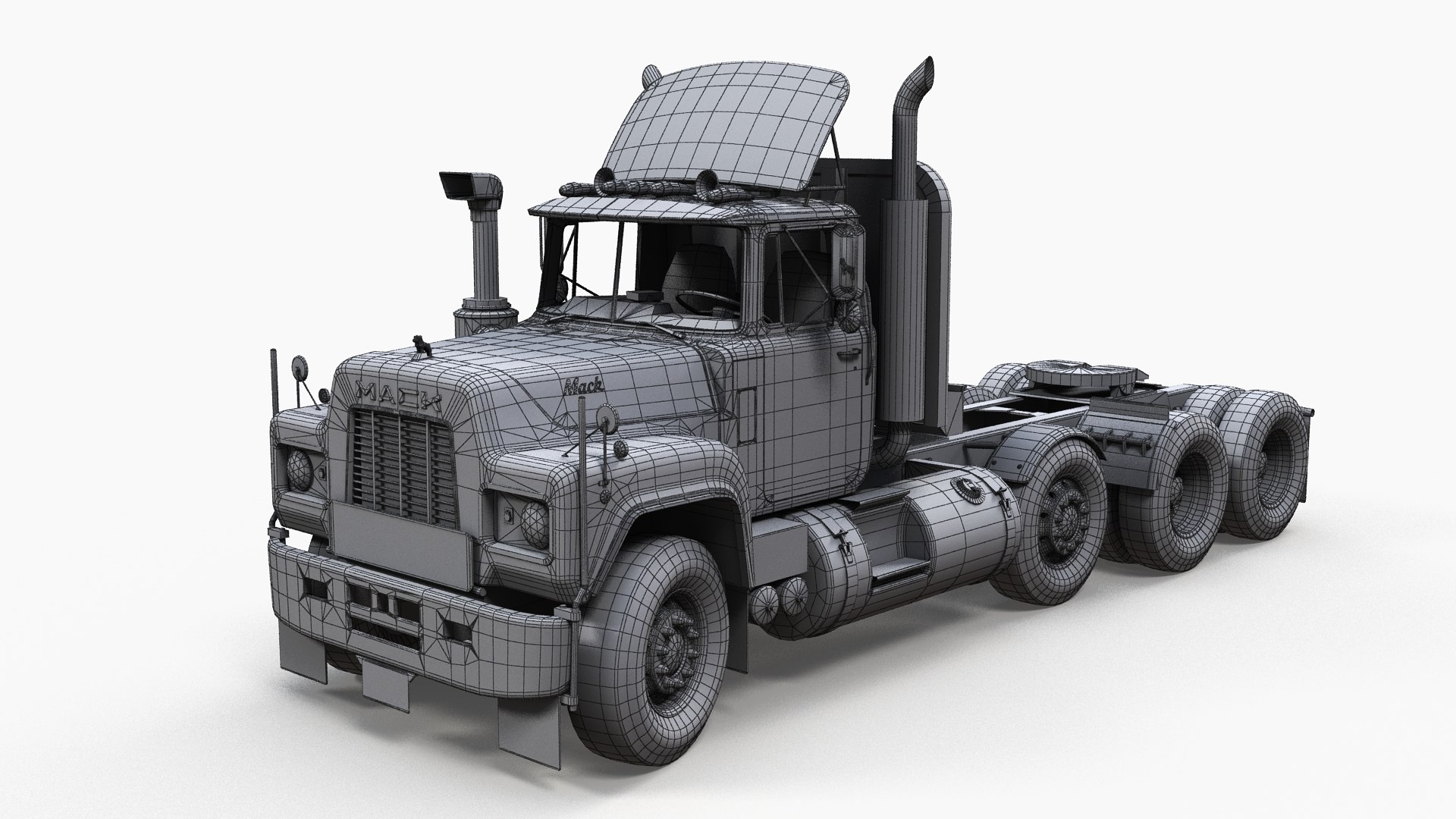 Mack R 1985 3D model - TurboSquid 2088013