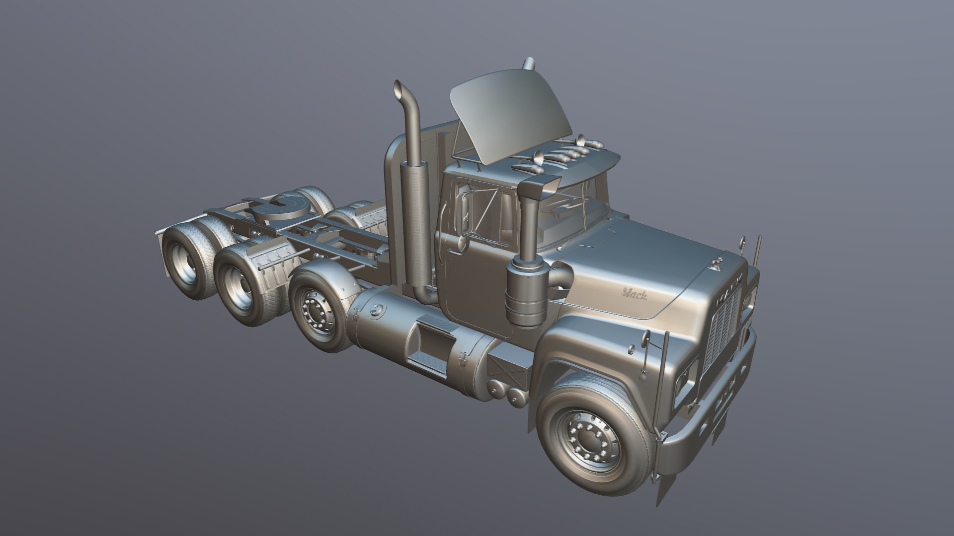 Mack R 1985 3D Model - TurboSquid 2088013