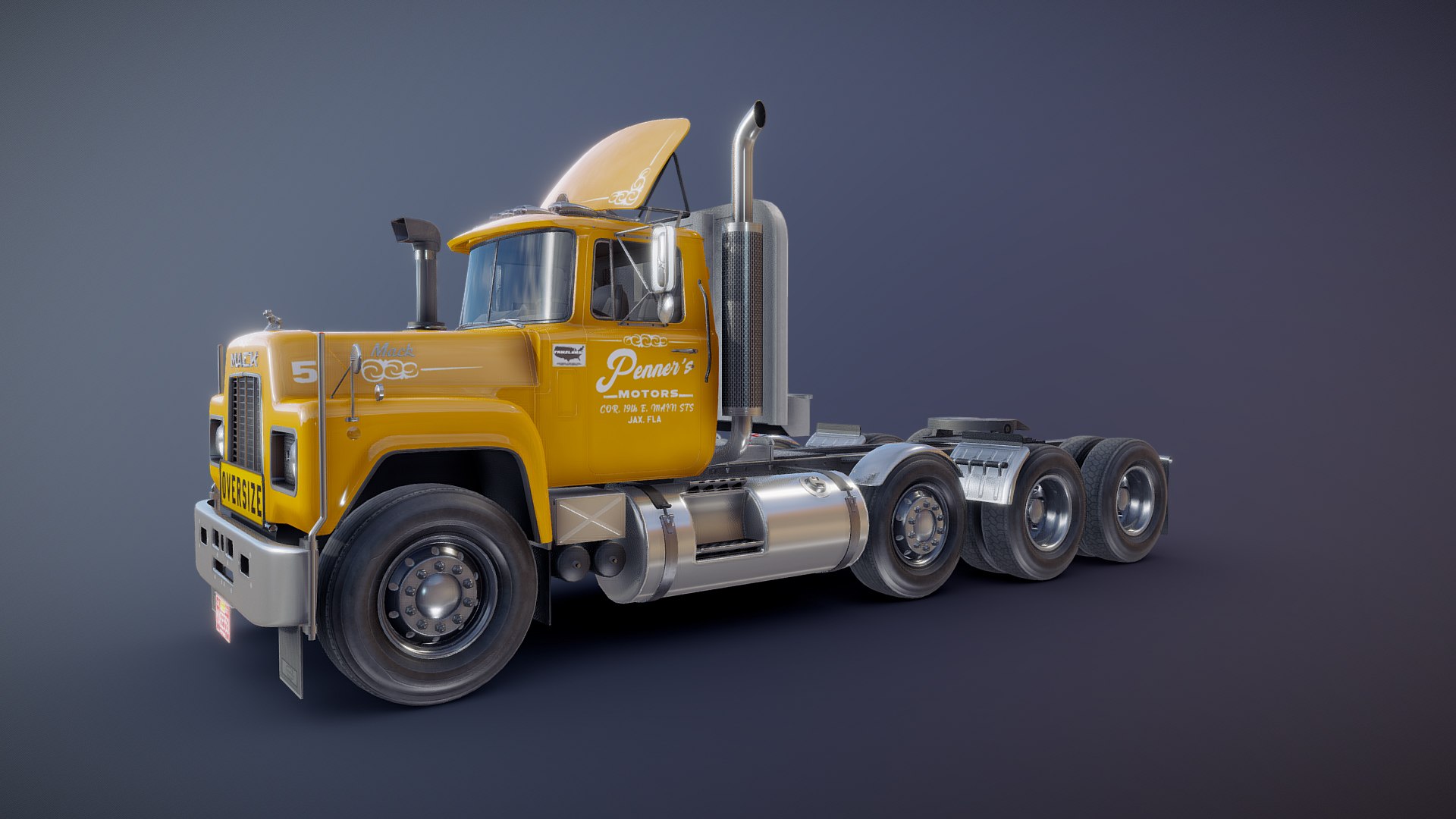 Mack R 1985 3D Model - TurboSquid 2088013