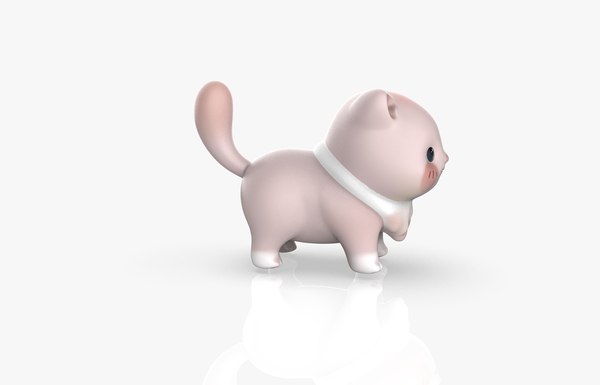 3D cute cat - TurboSquid 2028303