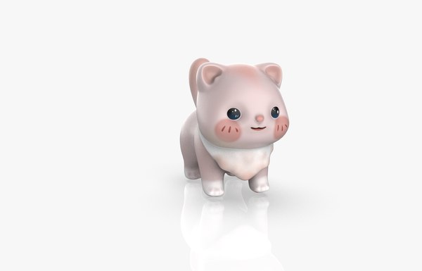 3D cute cat - TurboSquid 2028303